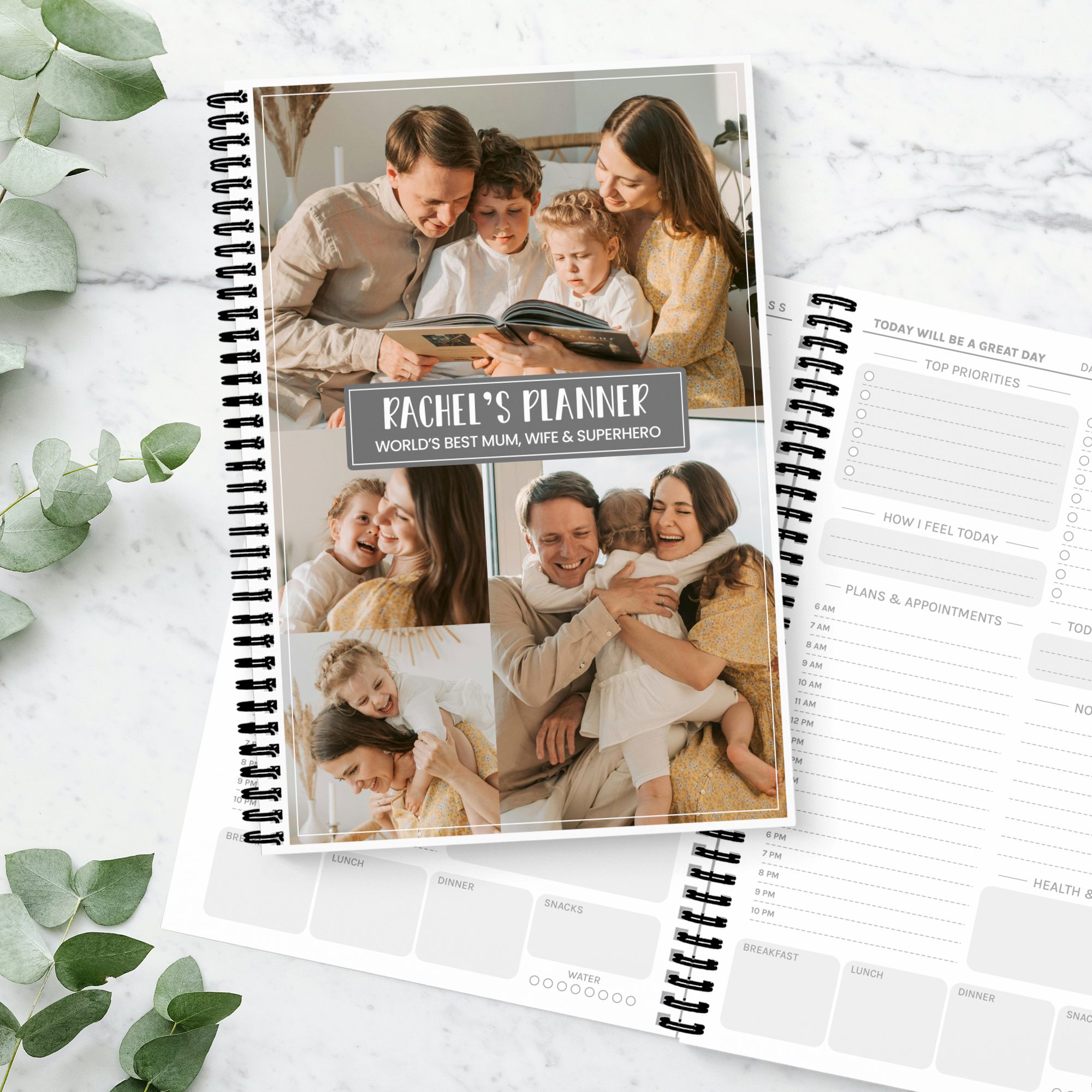 Modern Badge Personalised A5 Daily Planner | The Giftie Company