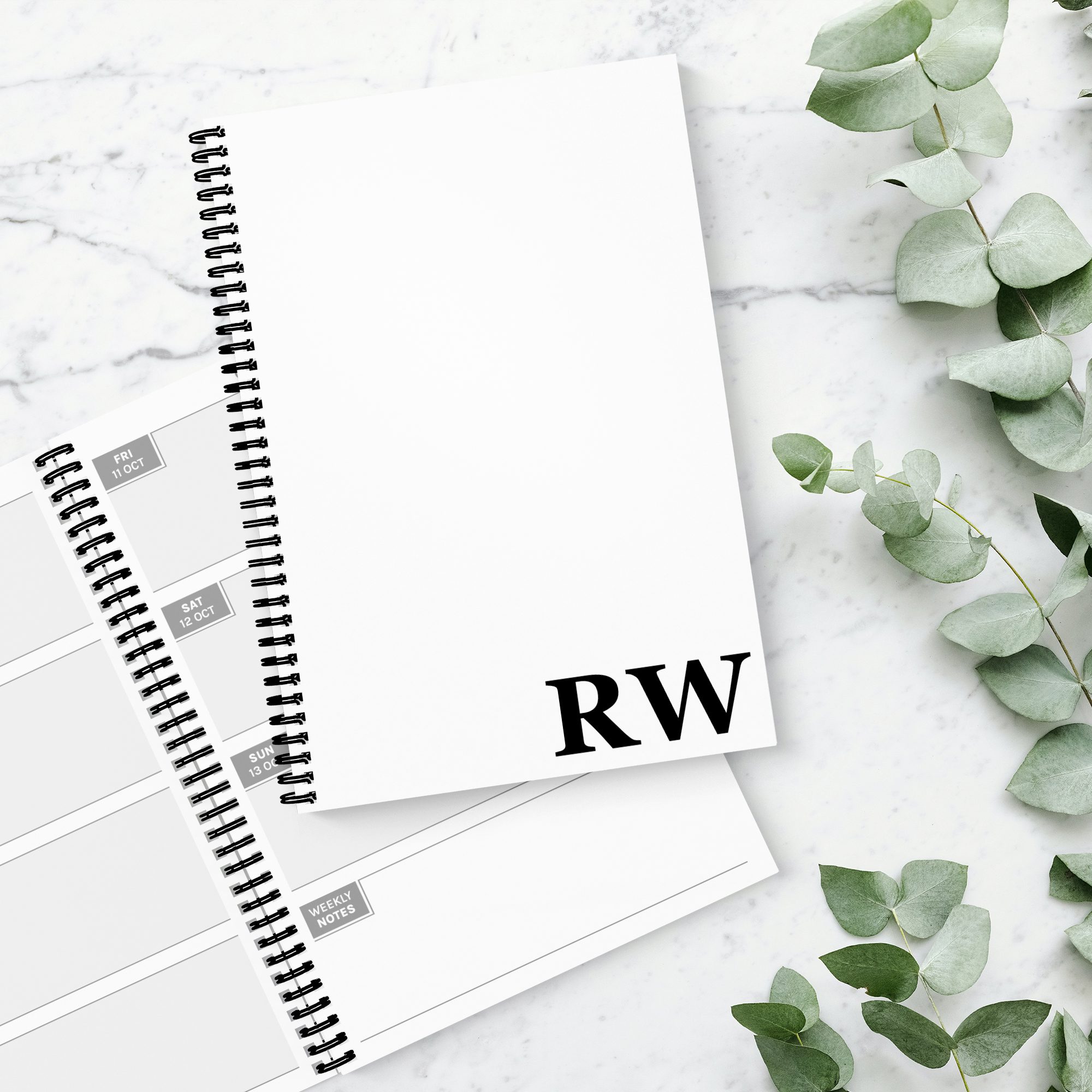 Monogram Serif Personalised 2025 Diary | The Giftie Company